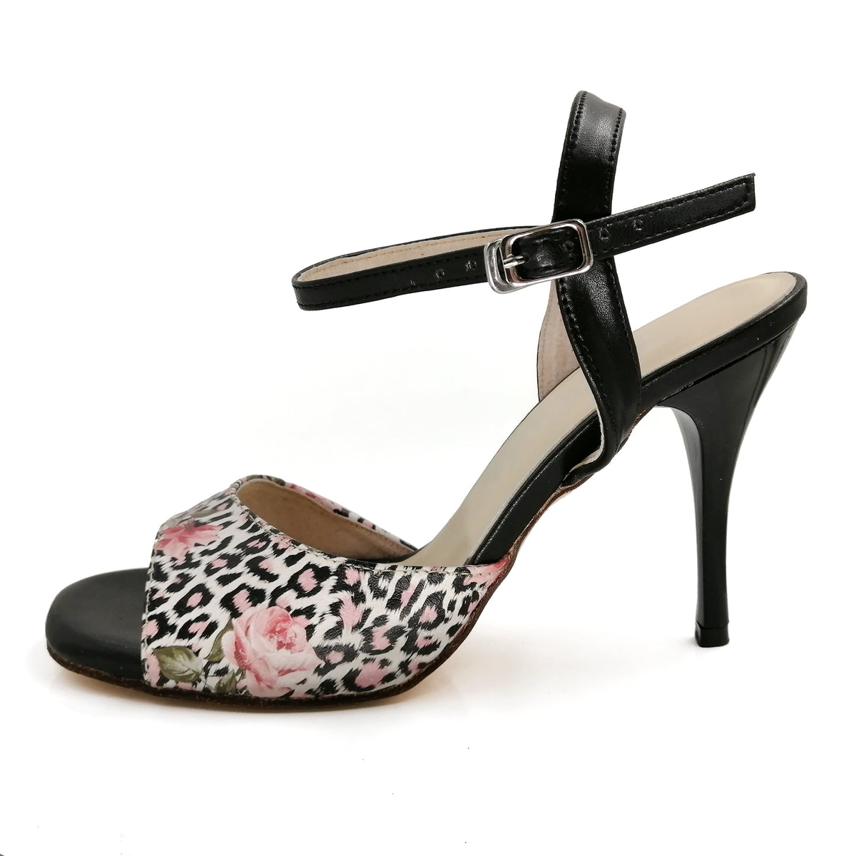SHJ Women's Leopard Real Leather 7cm/9cm Heels Dance Tango Shoes ...