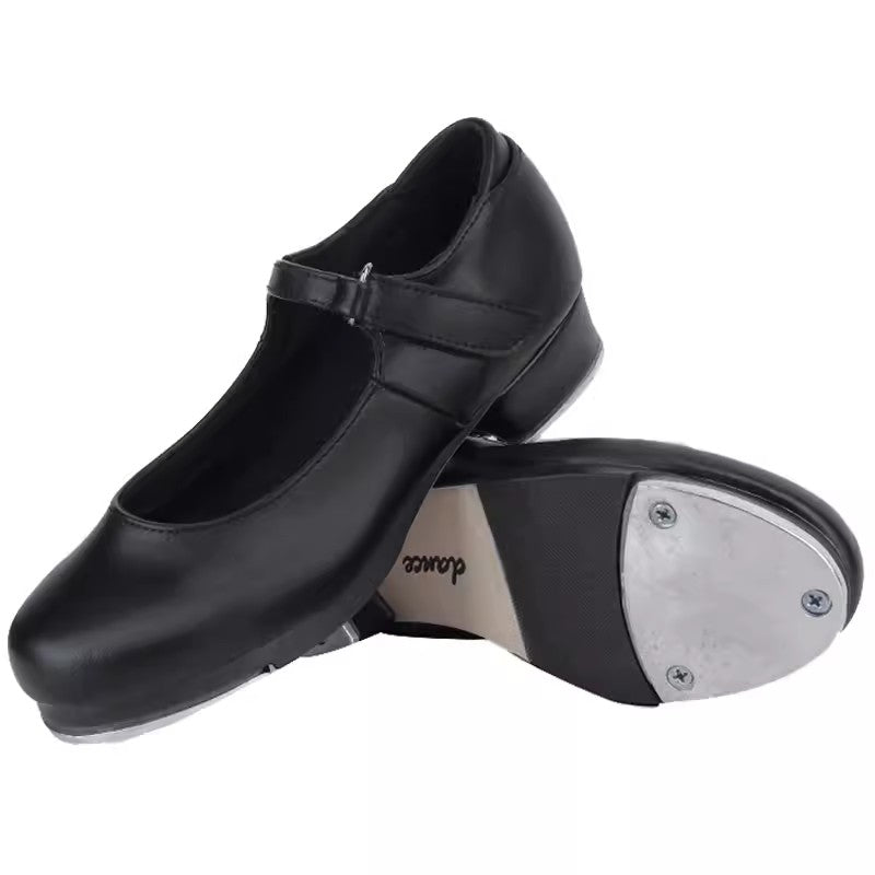 Women's Leatherette 3.5cm Heel Tap Shoes With Lace-up Tap Dance Shoes ...