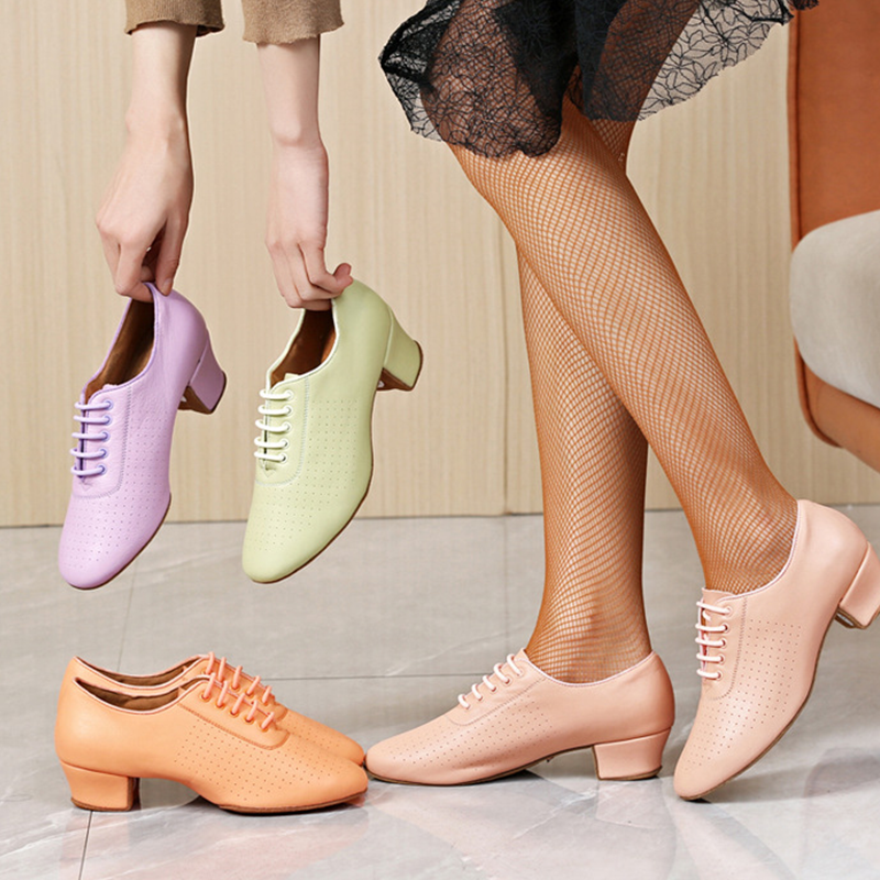 KCDANCE Women's Real Leather 5.5cm Heels Teaching & Practice Shoes Bal ...