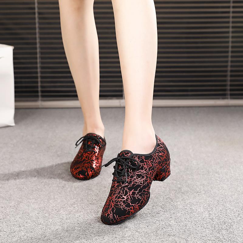 Women's Leatherette 3.5cm Heels Teaching & Practice Shoes Ballroom Dan ...